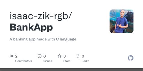 GitHub Isaac Zik Rgb BankApp A Banking App Made With C Language
