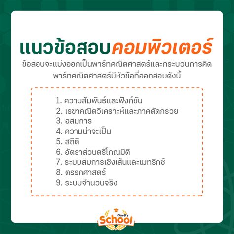 แนะนำการเตรียมตัวสอบเรียน สอวนคอมพิวเตอร์ ค่าย12 By Chogerlate