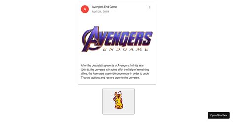 React Thanos Snap Examples Codesandbox