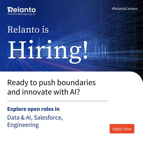 Hiring Careergrowth Ai Salesforce Dataanalytics Relanto Techjobs Relanto
