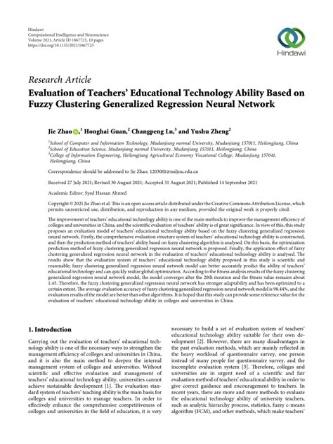 Pdf Evaluation Of Teachers Educational Technology Ability Based On