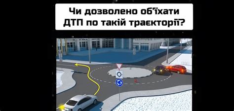 Як правильно їхати по круговому перехрестю у разі ДТП завдання з ПДР 2024 Oboz Ua