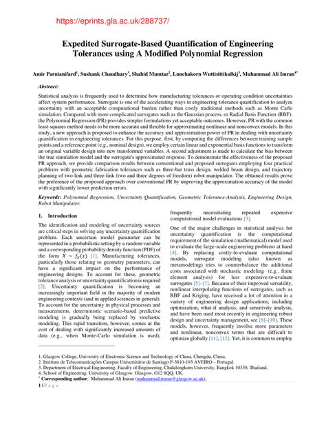 Pdf Expedited Surrogate Based Quantification Of Engineering