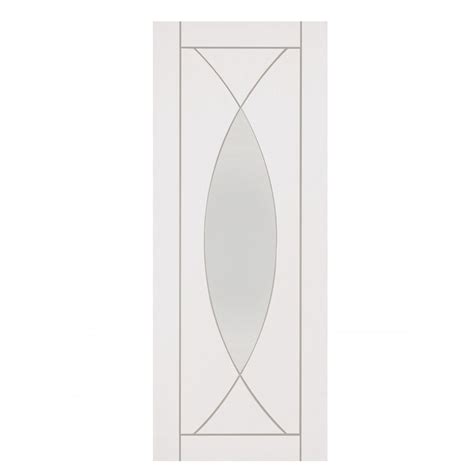 Xl Joinery Pesaro White Primed Clear Internal Glazed Door