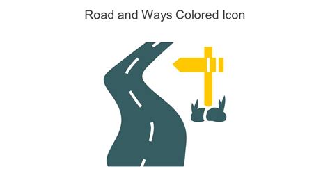 Road And Ways Colored Icon In Powerpoint Pptx Png And Editable Eps Format PPT Example