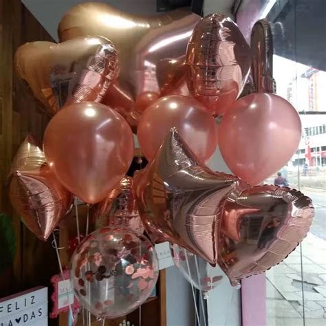 Шар цвета розового золота набор День рождения украшение взрослых детей конфетти шар из фольги