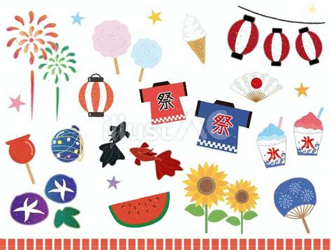 免费矢量 夏日祭集