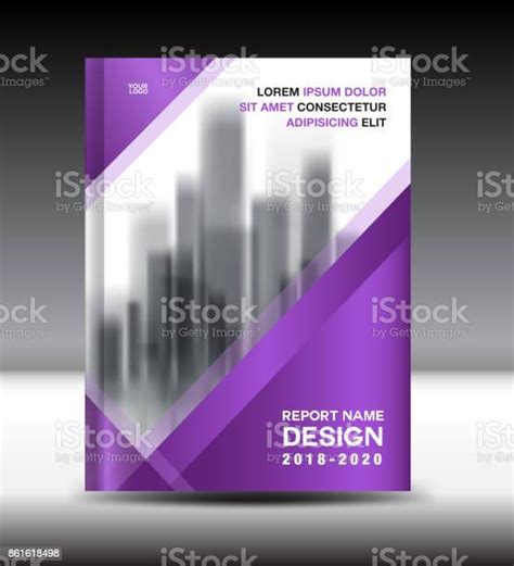 ปกรายงานประจําปี เทมเพลตใบปลิวโบรชัวร์ธุรกิจ การออกแบบปกสีม่วง ปก
