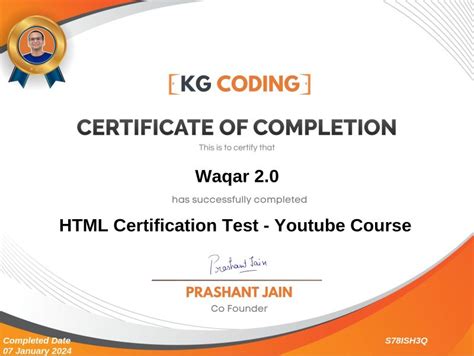 waqar ali on linkedin htmlcertification webdeveloper
