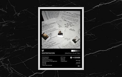 Xxxtentacion 17 Album Cover Poster High Quality Print Vibrant Colors