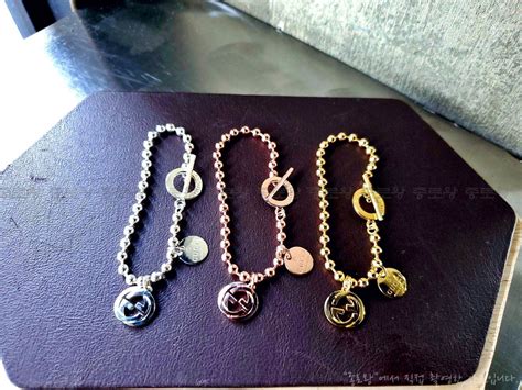 Gucci 구찌 더블g 코인 볼체인 팔찌 Gucci 종로왕