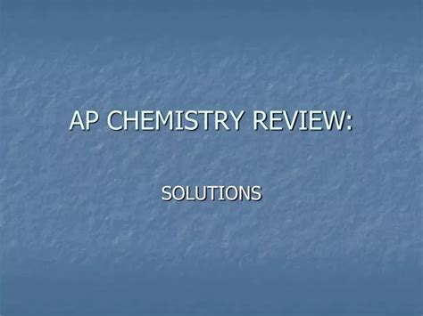 Ppt Ap Chemistry Review Powerpoint Presentation Free Download Id