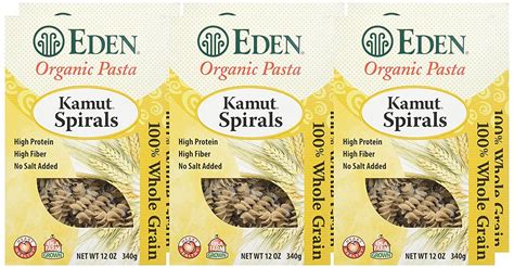 Organic Kamut Spirals 100 Whole Grain 12oz Pack Of 6 Eden