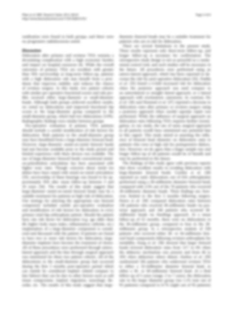 Solution Risk Of Dislocation Using Large Vs Small Diameter Femoral