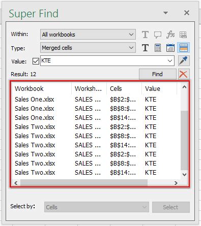 How To Find Specific Value In Merged Cells In Excel