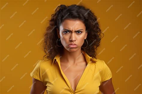 Premium Photo Angry Brazilian Girl Posing