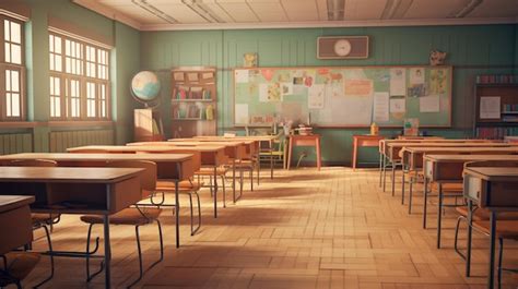 Premium Ai Image Interior Classroom Photo High Quality