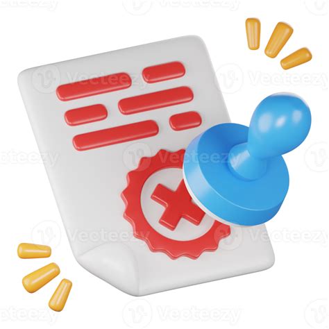 Rejected Document 3d Icon Illustration 41643611 Png