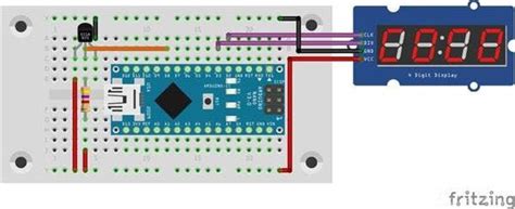 Custom PCB Temperature Indicator System Arduino Maker Pro
