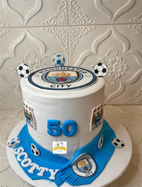 Manchester City Theme Cake Merciful Cakes