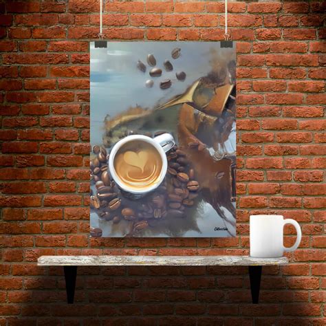 Caffeine Dreamscape Poster Awaken With Vibrant Art Cafetitude