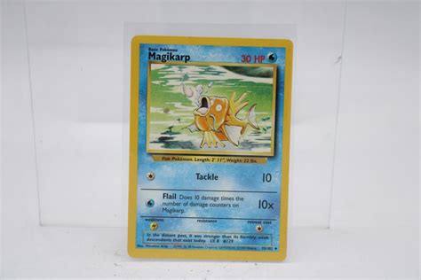 1999 Pokemon Wotc Base Set Magikarp 35102 Property Room