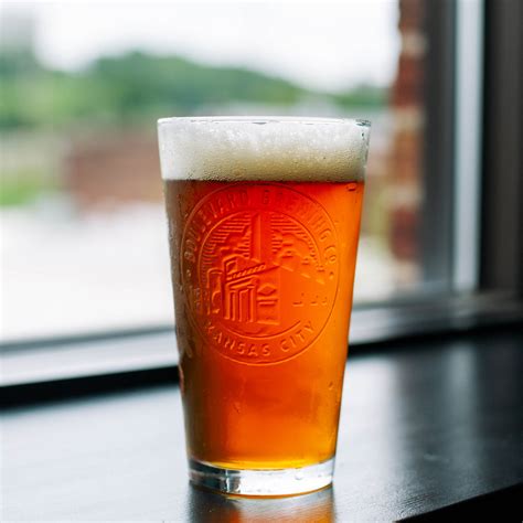 Brewery Embossed Pint Glass Boulevard Brewing Co