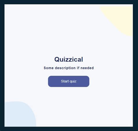 Github Yakubalkis Quizzical Trivia Quiz App
