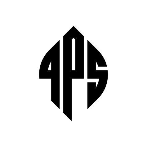 Qps Circle Letter Logo Design With Circle And Ellipse Shape Qps
