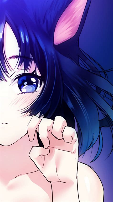 Аниме девочка кошечка · 1080x1920 Iphone 6s 7 8 бесплатная фотография от Arashilkis