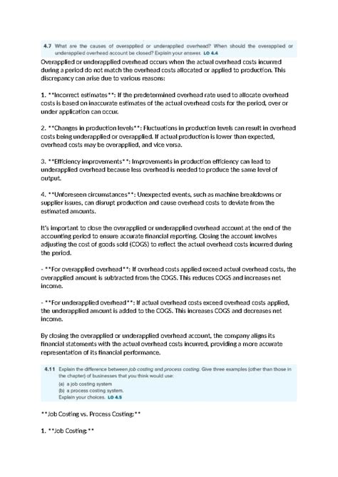 Overapplied Or Underapplied Overhead Occurs When The Actual Overhead