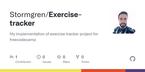 Github Stormgren Exercise Tracker My Implementation Of Exercise Tracker Project For Freecodecamp