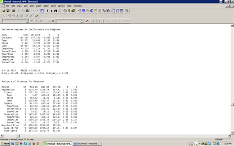 Response Surface Methodology Using Minitab Part 2