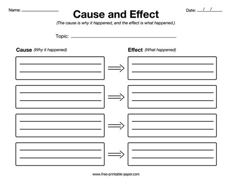 Cause And Effect Picture Cards Printable