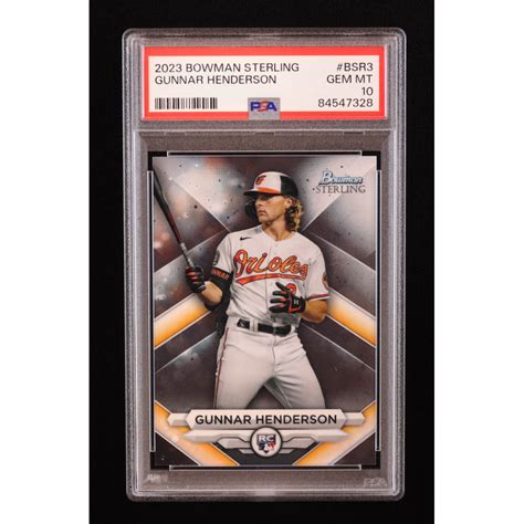 Gunnar Henderson 2023 Bowman Sterling Rookies Bsr3 Rc Psa 10