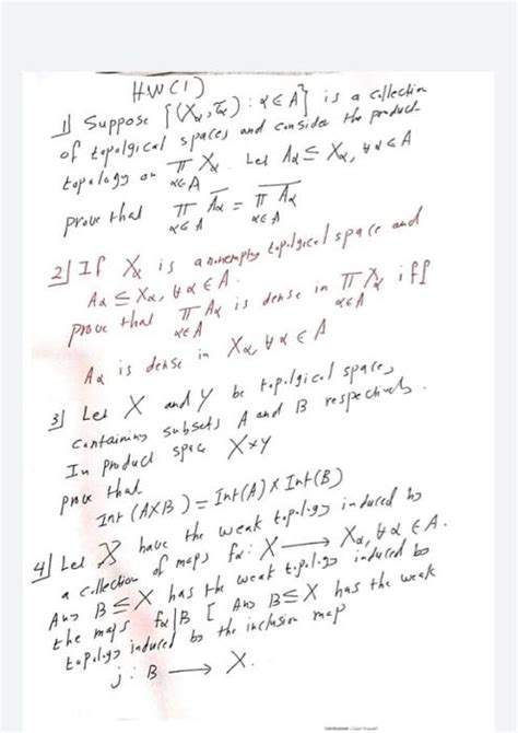 Solved Hw1 1 Suppose Xαzαα∈a2 Is A Collectia Of