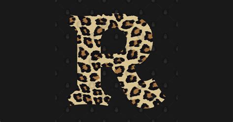 Letter R Leopard Cheetah Monogram Initial Letter R Pin TeePublic