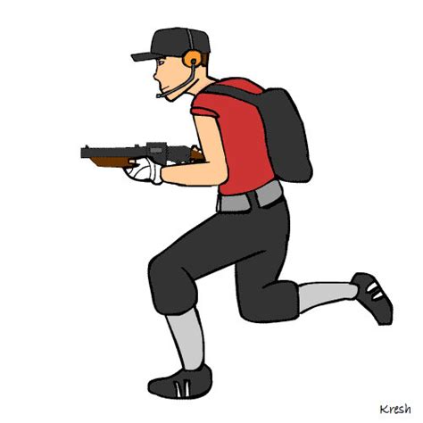 Scout Running [tf2] By Kre5h On Deviantart
