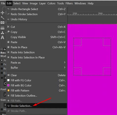 How To Draw A Rectangle Square Ellipse And Circle Shape In Gimp