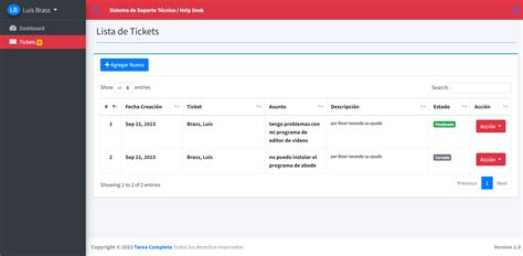 Sistema De Soporte TÉcnicohelp Desk En Php Y Mysql