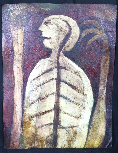 Unframed Sergio Payares Cuban Born 1962 Untitled Signed And Dated 94 Auction