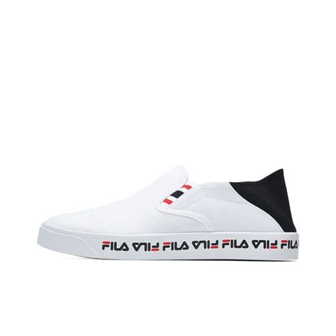 Fila Graffiti Logo Low Canvas Shoes White Poizon