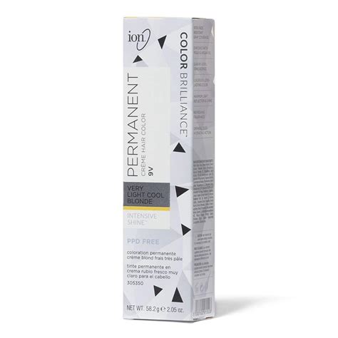 Ion 9v Very Light Cool Blonde Permanent Creme Hair Color 9v Very Light