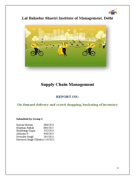 Scm Report Pdf E Commerce Retail