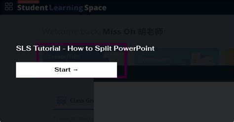 Sls Tutorial How To Split Powerpoint
