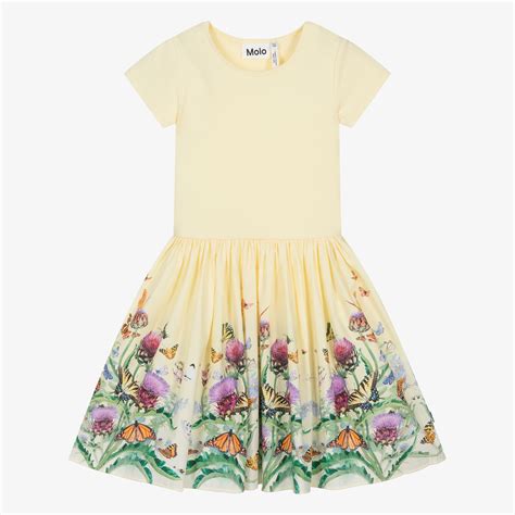 Molo - Ivory Metallic Stripes Dress | Childrensalon