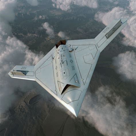 Northrop Grumman X 47b Uav Rigged 3d Model 129 Max Free3d