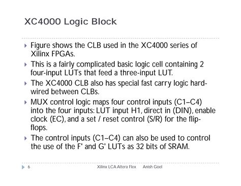 Xilinx Lca And Altera Flex Ppt