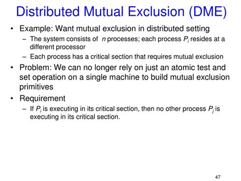 Ppt Distributed Systems Motivation Time Mutual Exclusion