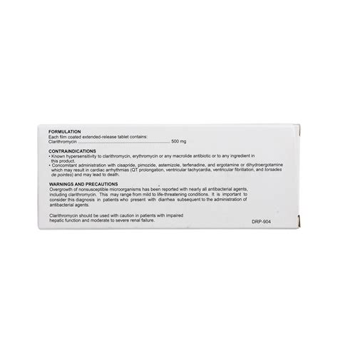 Klaz Clarithromycin Od 500mg 1 Tablet [prescription Required] Watsons Philippines